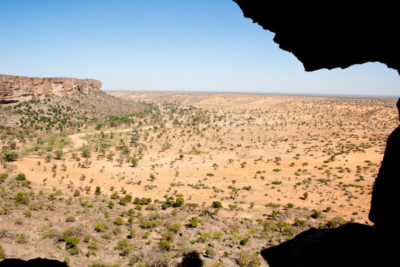 The Bandiagara Escarpment, Mali (Africa). Stock Photo - Image of ...
