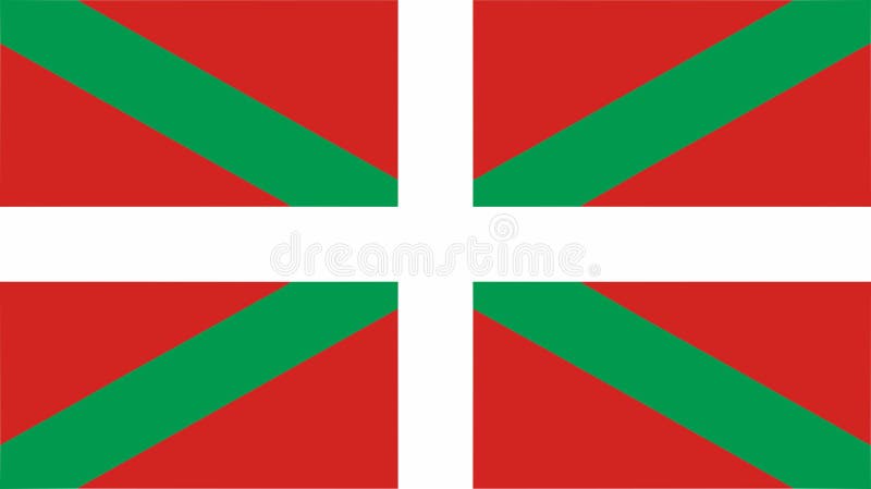 Bandiera Basca Di Paese Basco Illustrazione Vettoriale - Illustrazione ...