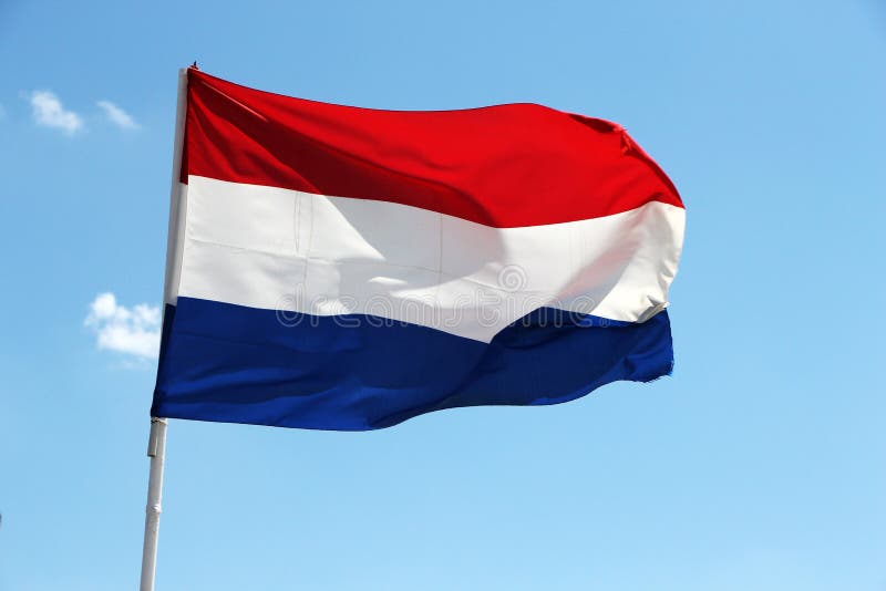 Bandiera dei Paesi Bassi immagine stock. Immagine di paese - 43864887