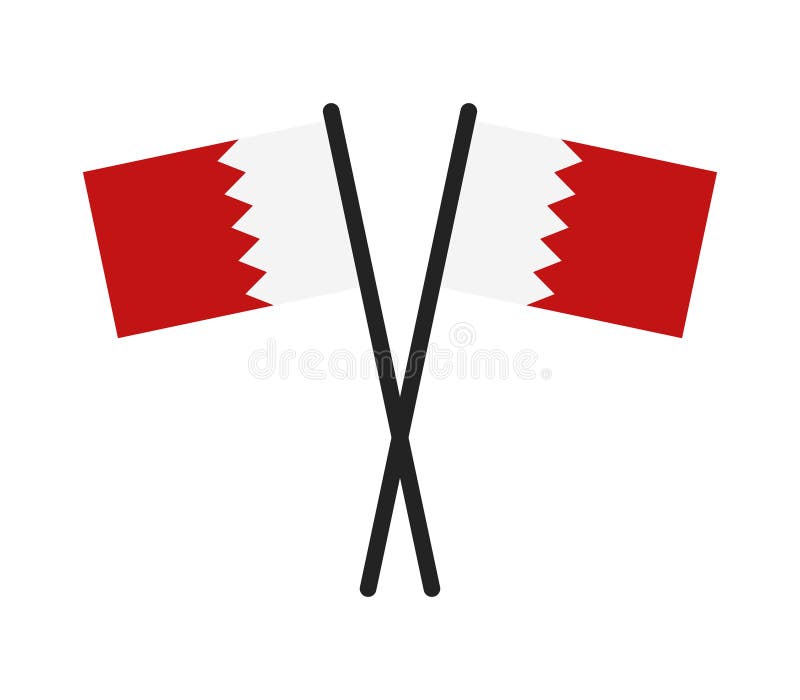 Bandiera del Bahrain illustrazione di stock. Illustrazione di ...