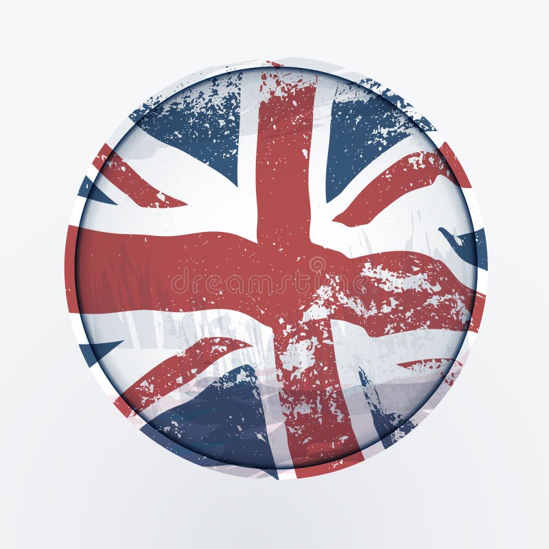 Il Regno Unito O Bandiera O Mappa Di Britannici. Illustrazione ...