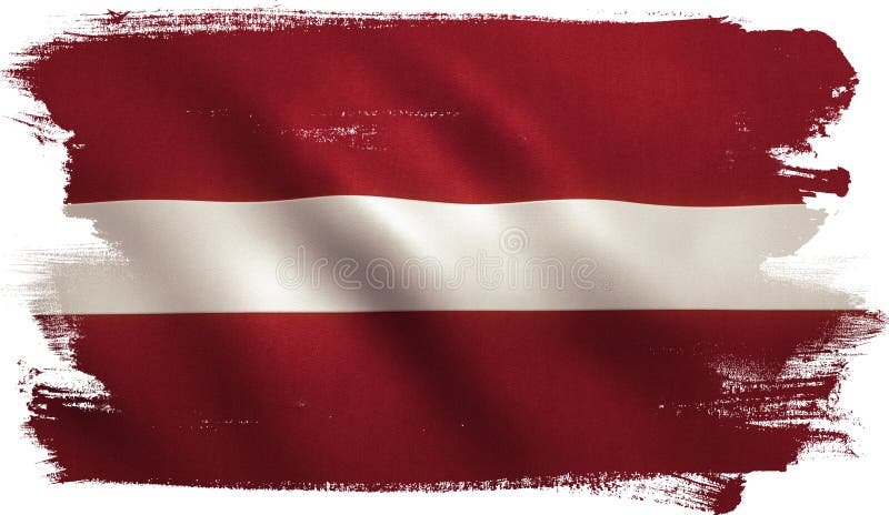 Bandiera Della Cartina Della Lettonia. Mappa Della Repubblica Della ...