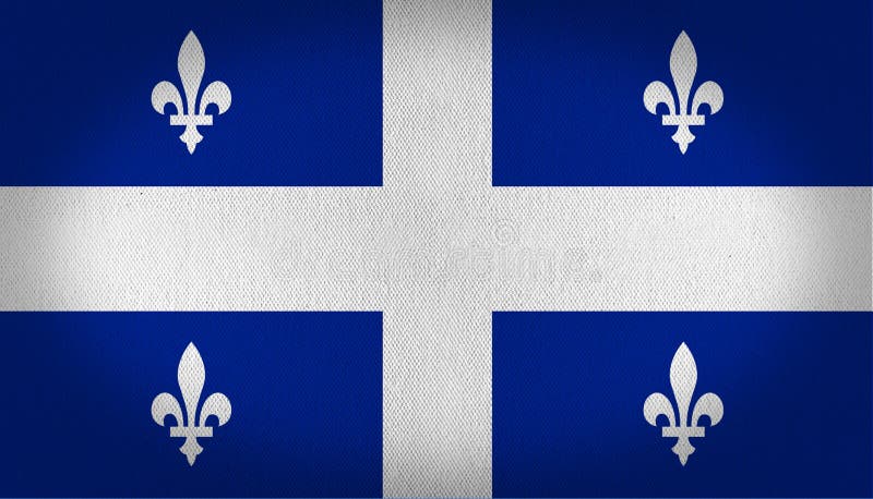Bandiera della Quebec illustrazione di stock. Illustrazione di quadrato ...