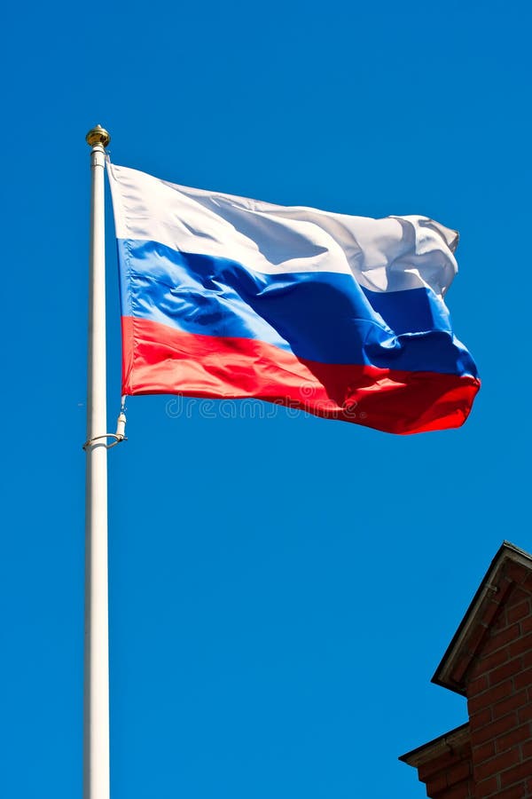 Bandiera della Russia fotografia stock. Immagine di fluttuare - 35693066