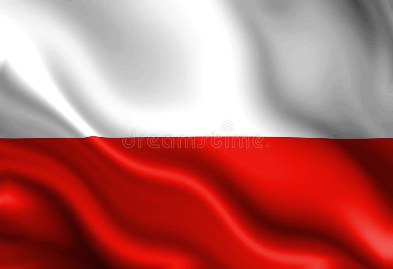 Bandiera polacca illustrazione di stock. Illustrazione di muoversi ...