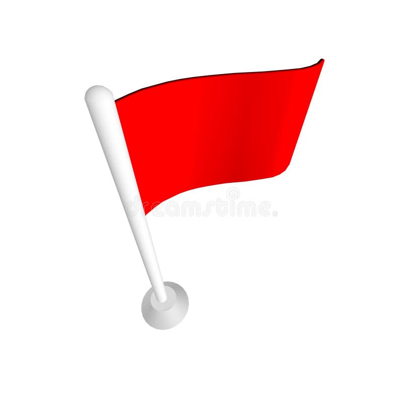Bandiera rossa illustrazione di stock. Illustrazione di rosso - 9912056