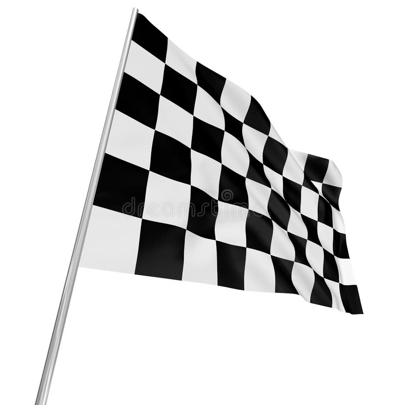 Bandiera Per La Corsa Dell'arrivo Di Inizio Illustrazione Vettoriale ...