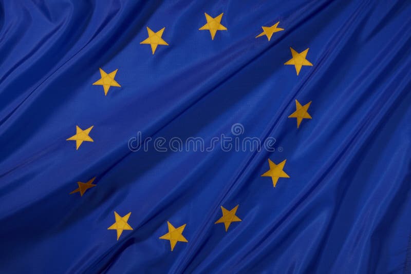 Bandierina dell'Ue immagine stock. Immagine di simbolo - 9184117
