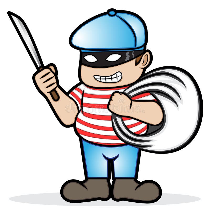 Bandiet vector illustratie. Illustration of spookachtig - 53557358