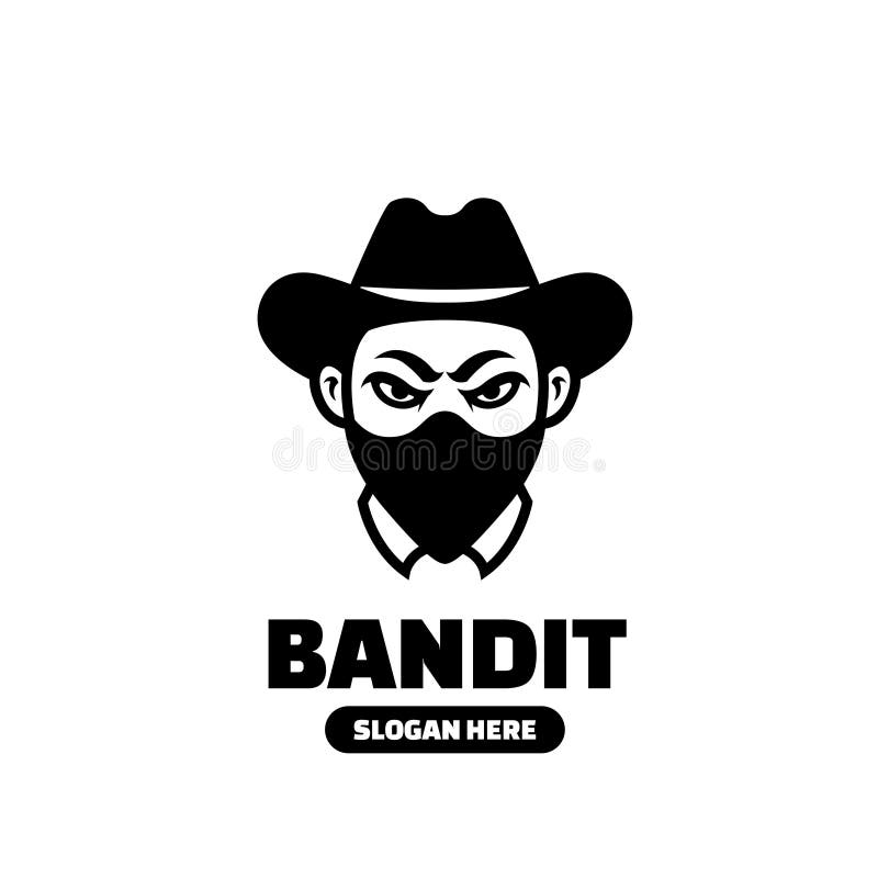 Bandit Black stock vector. Illustration of mascot, robber - 216310072