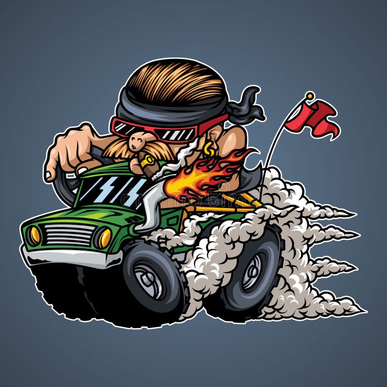 Bandit Racing stock vector. Illustration of speed, high - 264150612