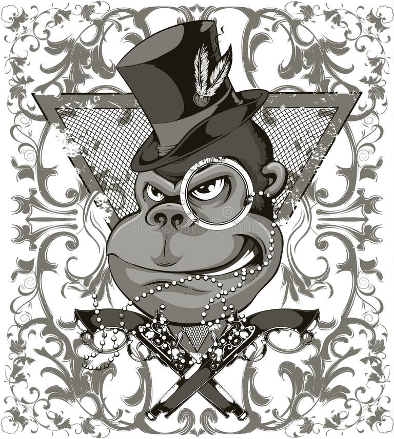 Bandit Monkey Vector Format Stock Illustrations – 1 Bandit Monkey ...