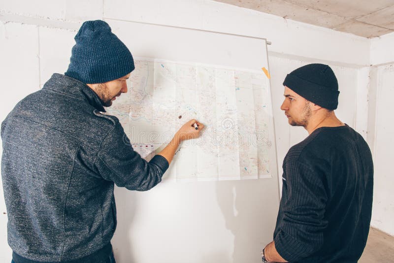 Bandits Making a Plan for Heist Stock Image - Image of catch, money ...