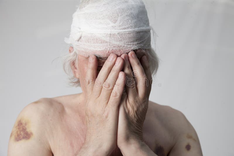 Bandits mutilated man stock image. Image of head, terribly - 73133903