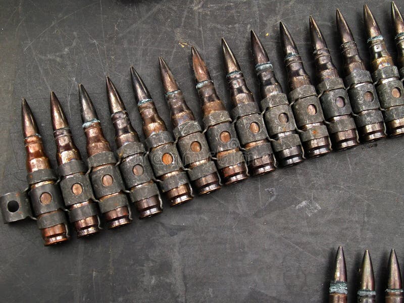 Bandoleer of Bullets stock photo. Image of brass, killing - 46258074