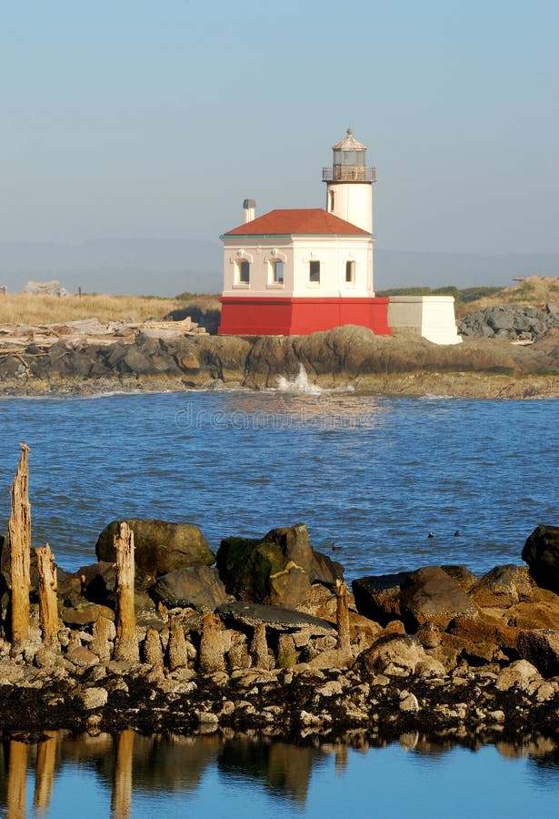 Bandon Light stock image. Image of river, beam, boat - 27097583