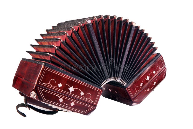 Bandoneon, Isolated on White Stock Photo - Image of culture, bandonion ...