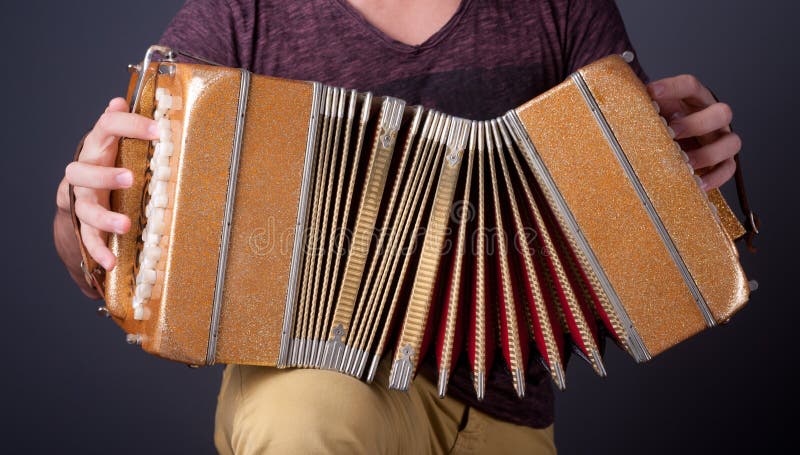 Instrumento Musical Do Tango Tradicional, Chamado Bandoneon. Imagem de ...