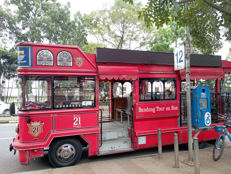 Bandros or Red Bandung Tour on Bus, Iconic Bus in Bandung, West Java ...