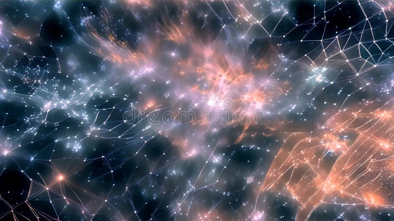 The Complexity of the Cosmic Network Stock Video - Video of theory ...