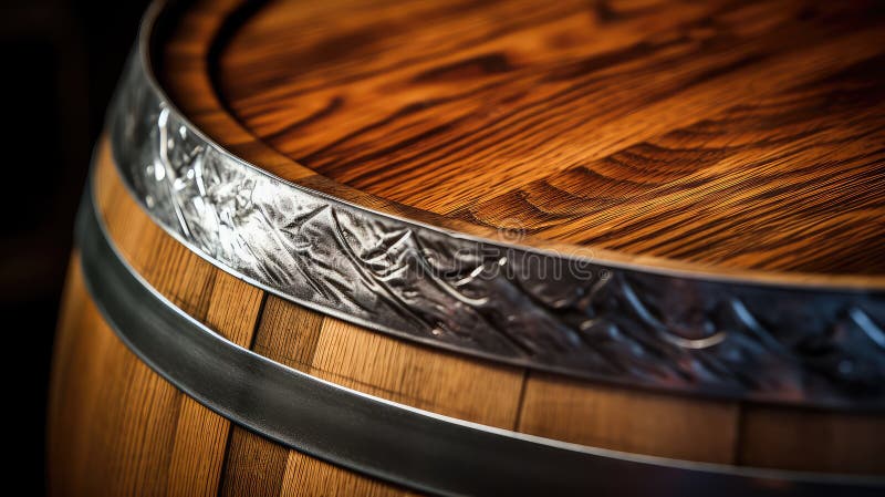 Bands wine barrel top stock illustration. Illustration of stave - 369224283