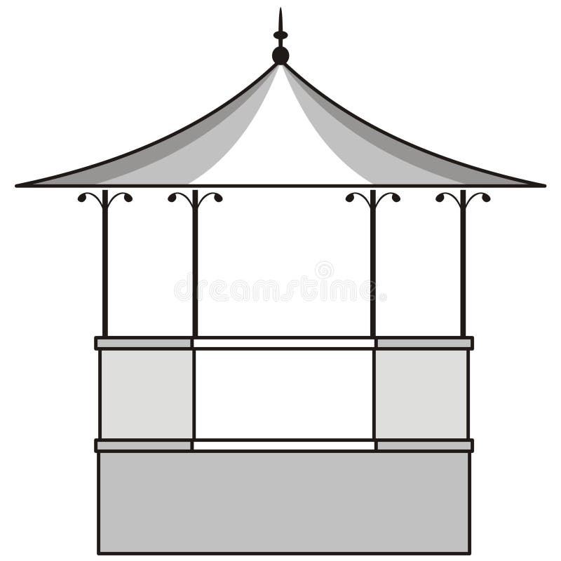 Bandstand stock illustration. Illustration of vintage - 12762255
