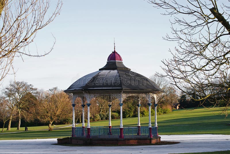 Victorian English Bandstand Stock Image - Image of historic, seaside ...