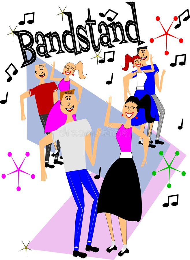 Bandstand dancers stock vector. Illustration of bobby - 20604607