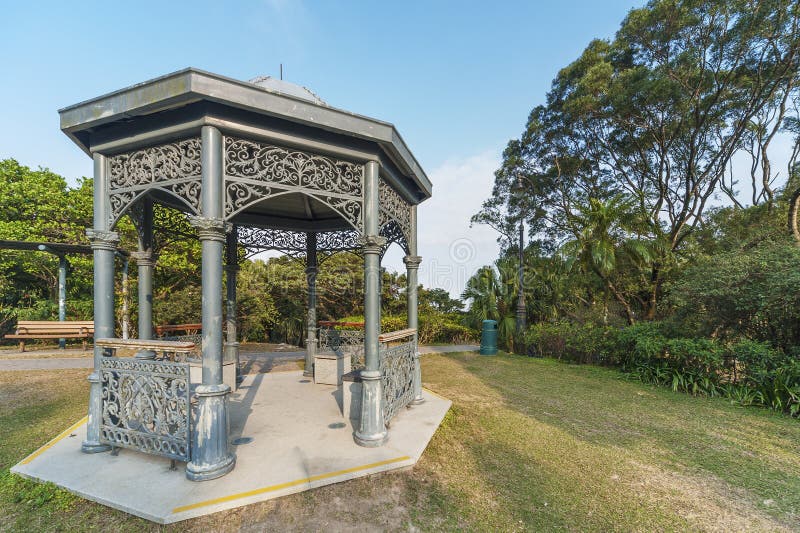 Pavilion in Park stock image. Image of classic, elegance - 149426645