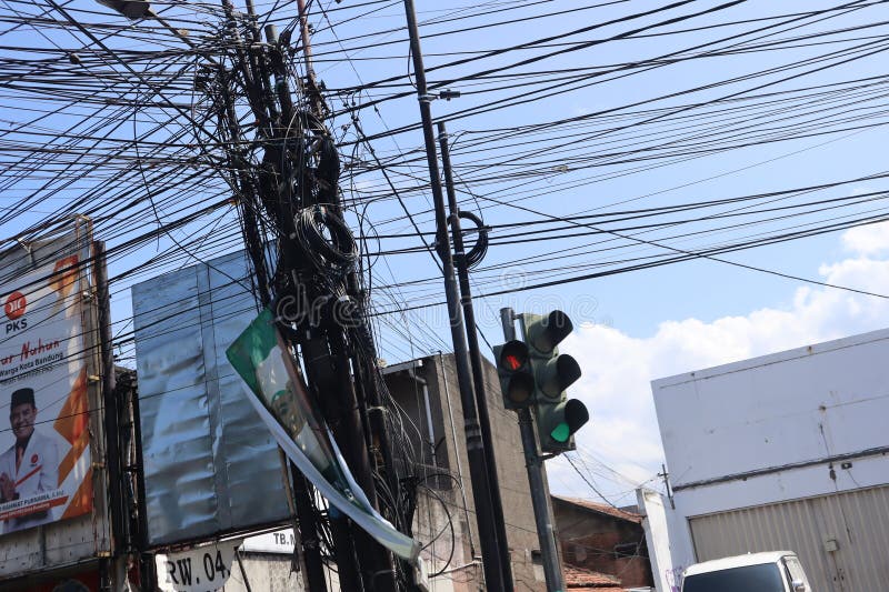 Cables are Crumpled on the Side of the Road Editorial Photography ...