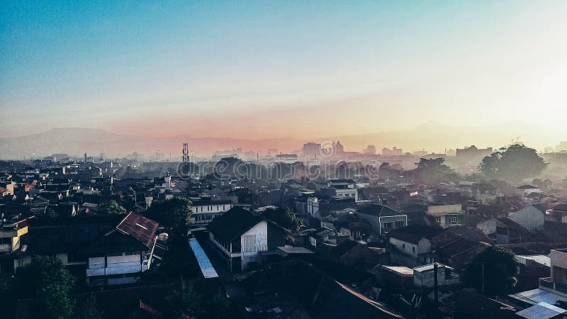 Bandung City View, West Java Indonesia Stock Image - Image of java ...