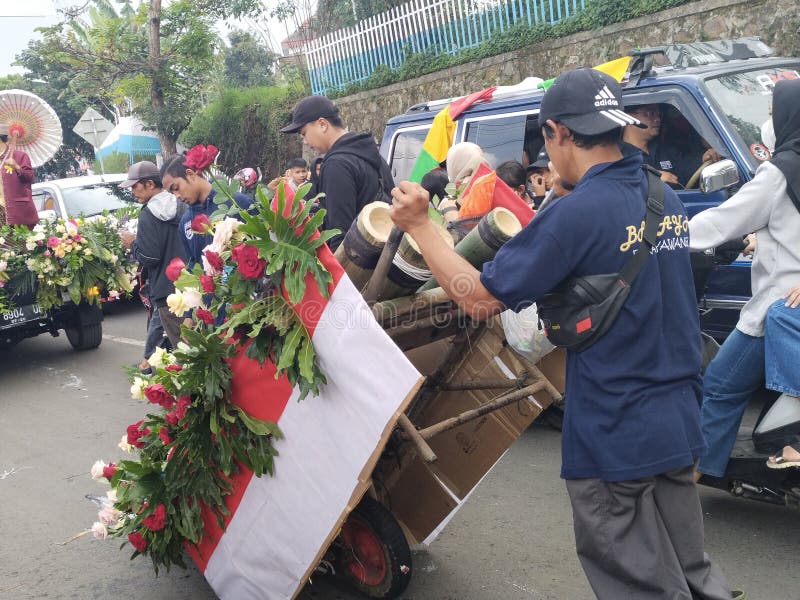 Bandung, Indonesia - August 16th, 2022 : People Who are Having a ...