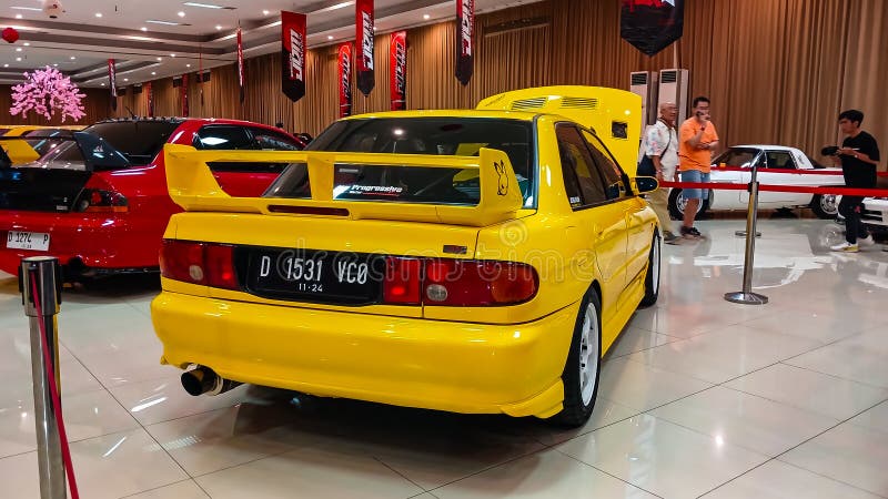 Yellow Mitsubishi Lancer Evolution III GSR Displayed in JDM Fest 2024 ...