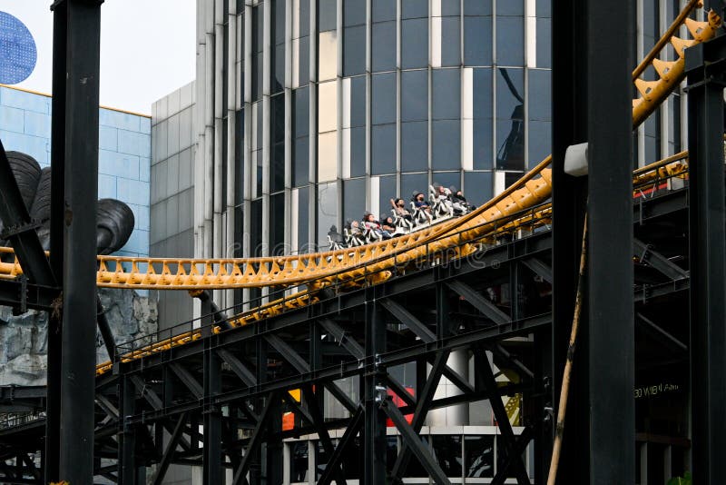 Playing Rollercoaster at Trans Studio Mall TSM Bandung, West Java ...