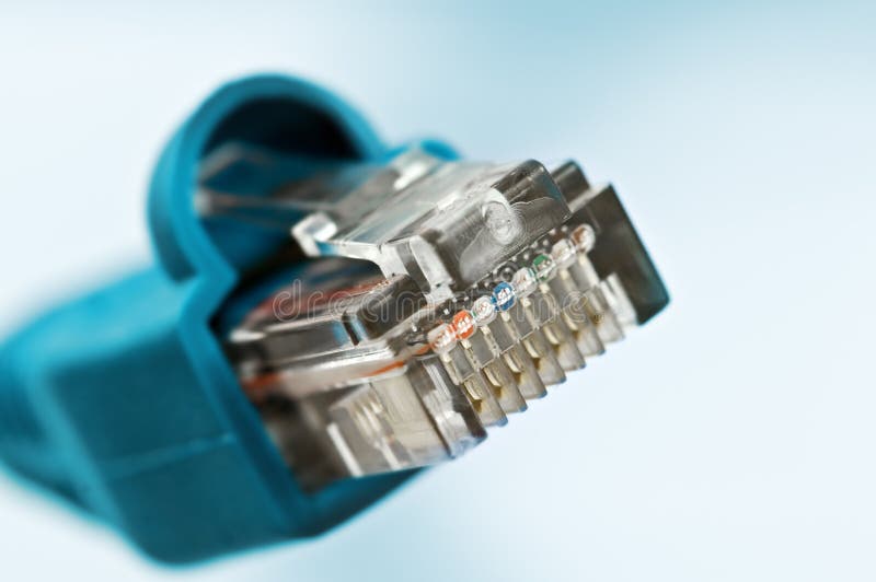 RJ-45 Network cable stock photo. Image of cable, plug - 3274104