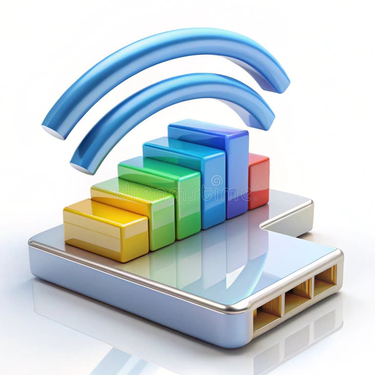 Bandwidth 3D stock illustration. Illustration of speed - 357304583