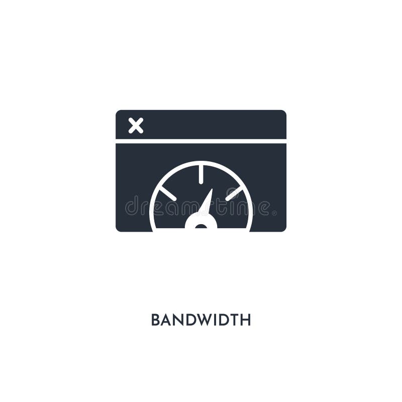 Bandwidth Icon. Trendy Bandwidth Logo Concept On White Backgroun Stock ...