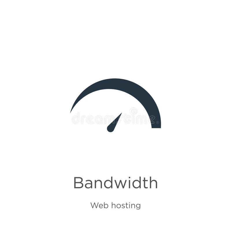 Bandwidth Icon. Trendy Flat Vector Bandwidth Icon on White Background ...