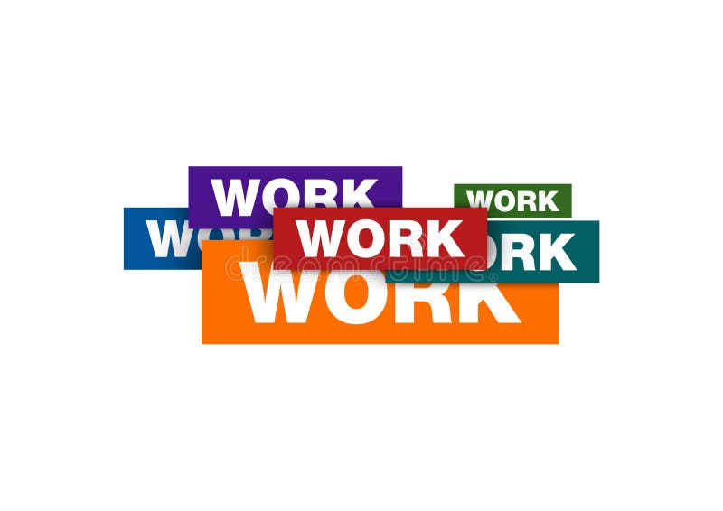 Baner Work. Internet Banner. Vector Illustration. Decoration Stock ...