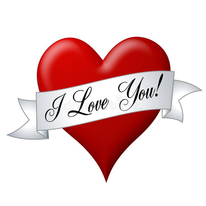 Hjärtslaget älskar jag dig vektor illustrationer. Illustration av ...