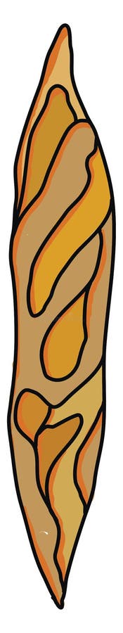 Banette Bread Drawing, Illustration, Vector Stock Vector - Illustration ...