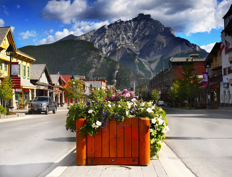 Banff Town Center Stock Photos - Free & Royalty-Free Stock Photos from ...