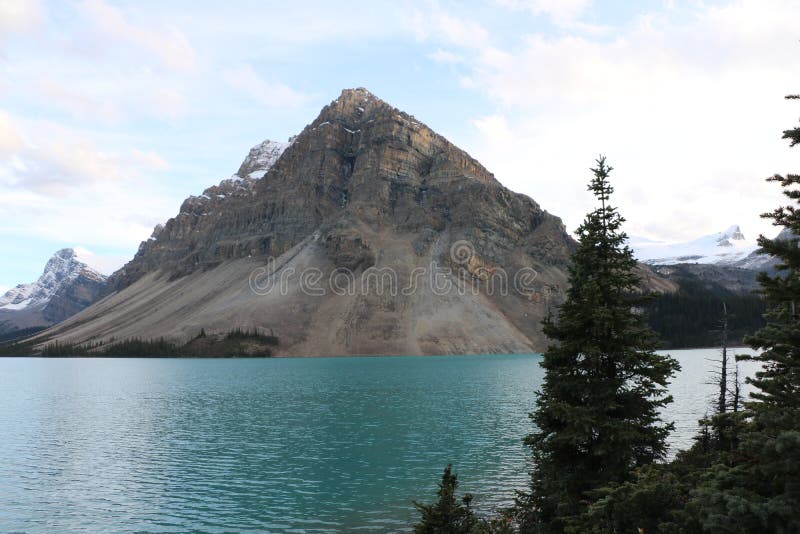 Banff Bow Lake stock image. Image of blue, chimpmunk - 61095679