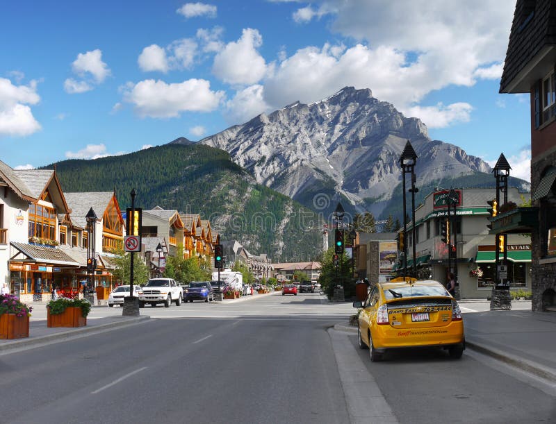 Banff Town Center Stock Photos - Free & Royalty-Free Stock Photos from ...