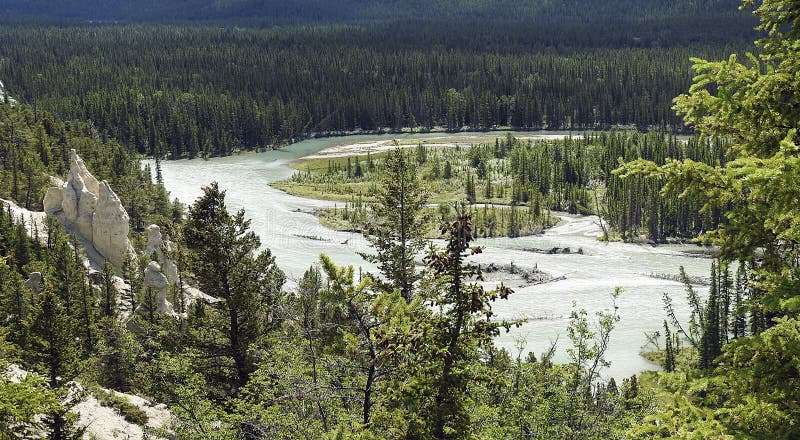 The Banff Hoodoos - Needle-shaped Sedimentary Rocks in Banff , Canada ...