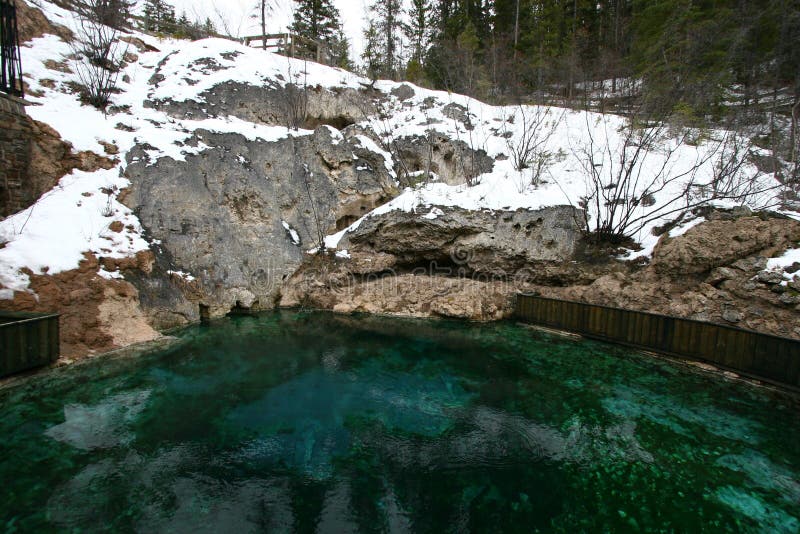 Banff Hot Springs Basin stock image. Image of nature - 65043779