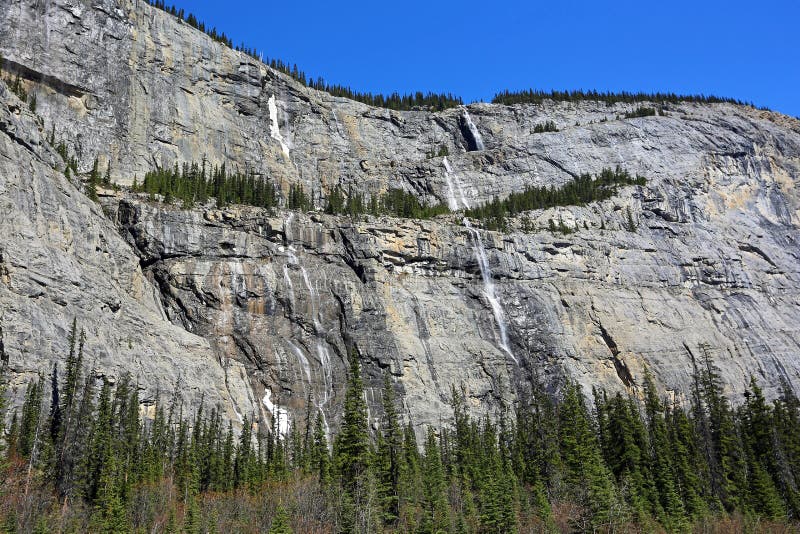 Weeping Wall stock photo. Image of rockies, park, rocky - 146758206