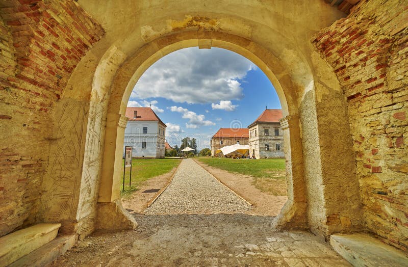 Banffy Castle Archway View editorial photo. Image of architecture ...