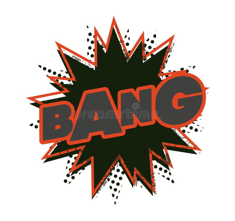 Bang Bang. Pop Art. Comic Explosion. Sign Template Vector. Design ...