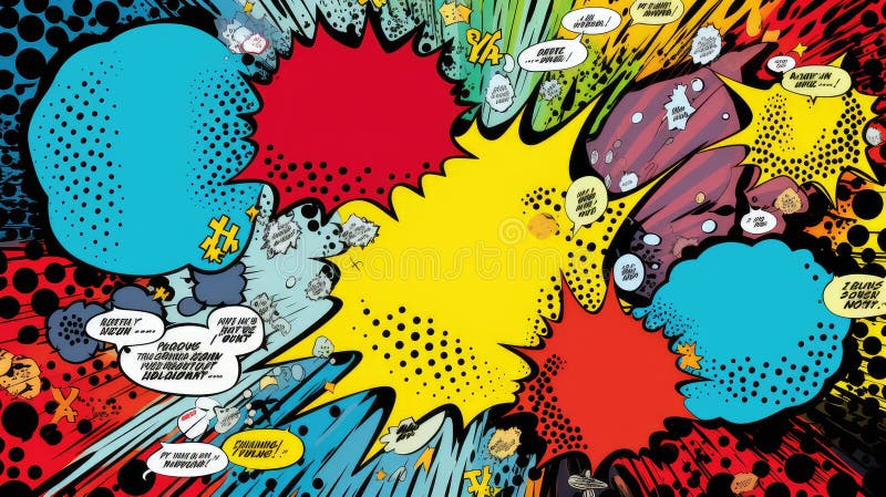 Bang Comic Book Speech Bubbles Stock Illustration - Illustration of ...